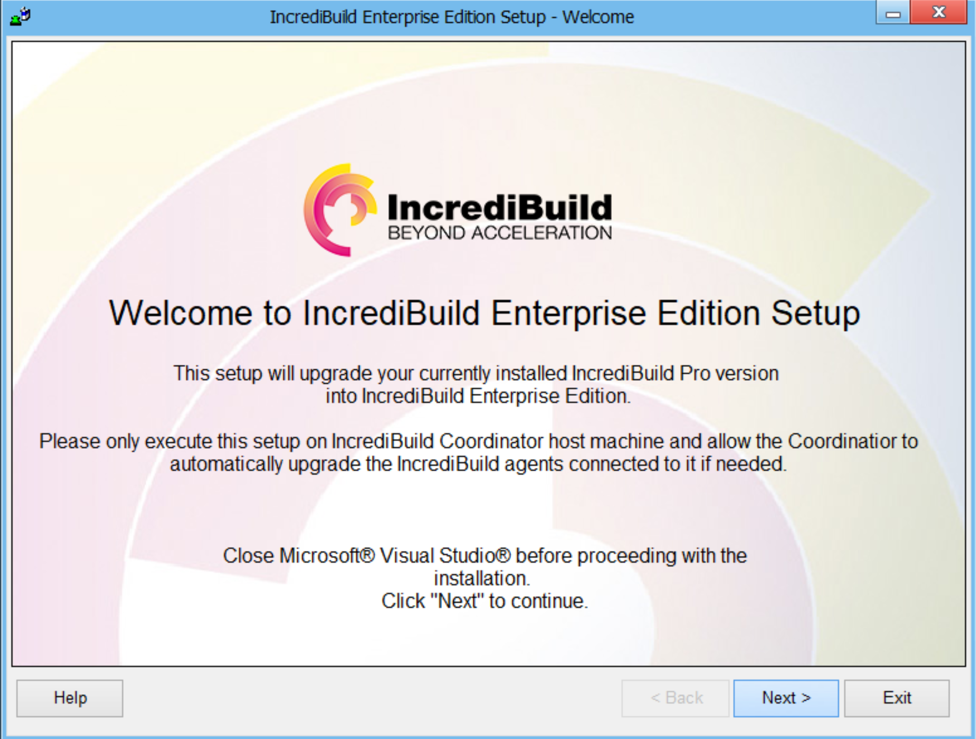从 Incredibuild Pro 升级至 Enterprise Edition